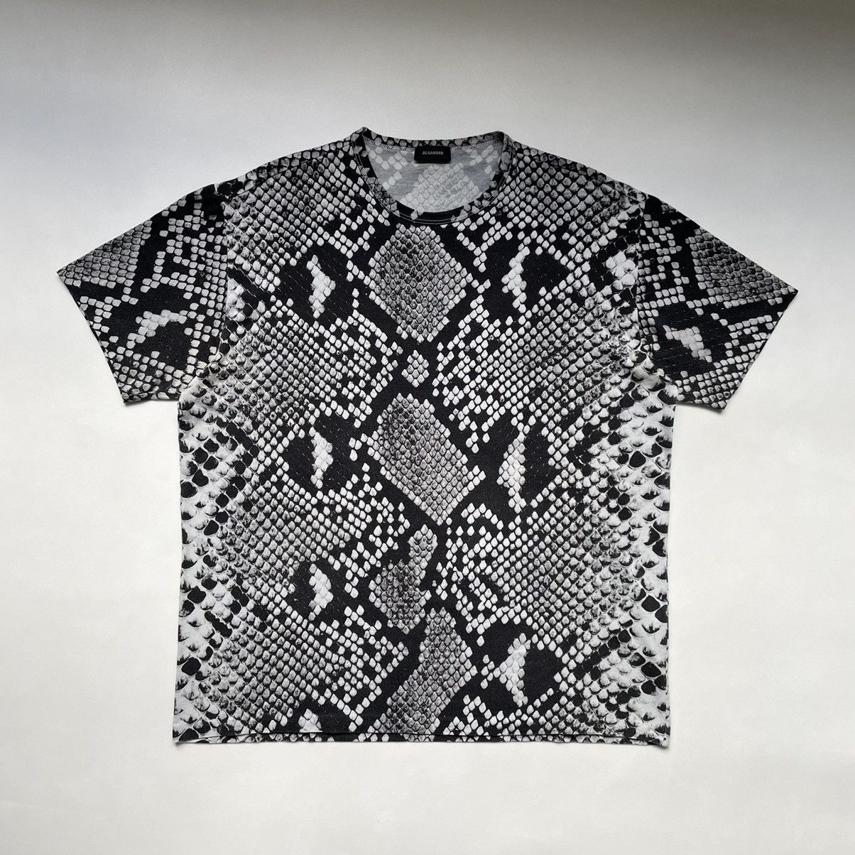 Raf Simons ss12 ‘Show Logo’ Snakeskin python Print T Shirt | Grailed