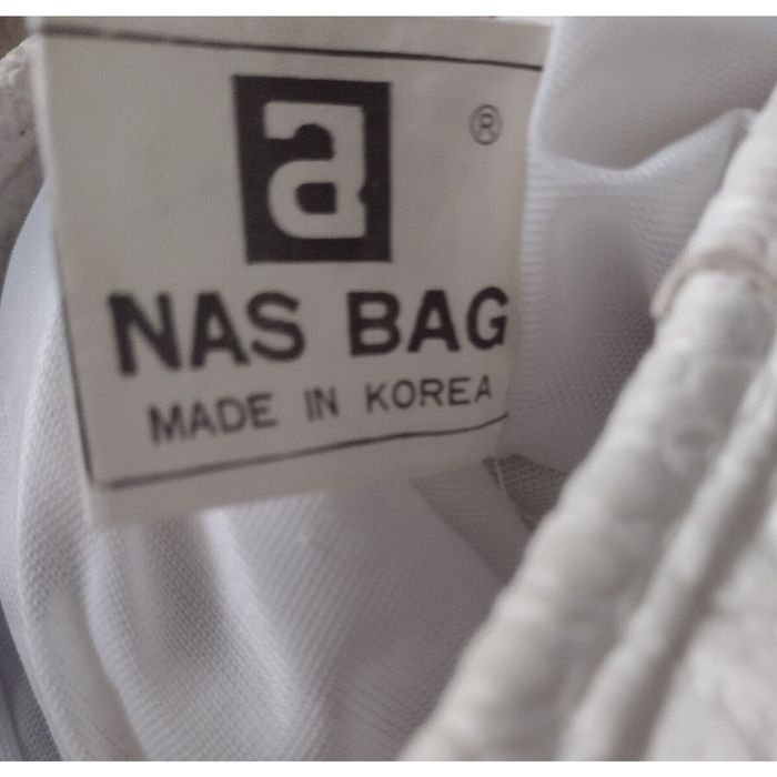 Nas Vintage NAS Korea Alentino 80s Pastel Faux Snakeskin Shoulde | Grailed