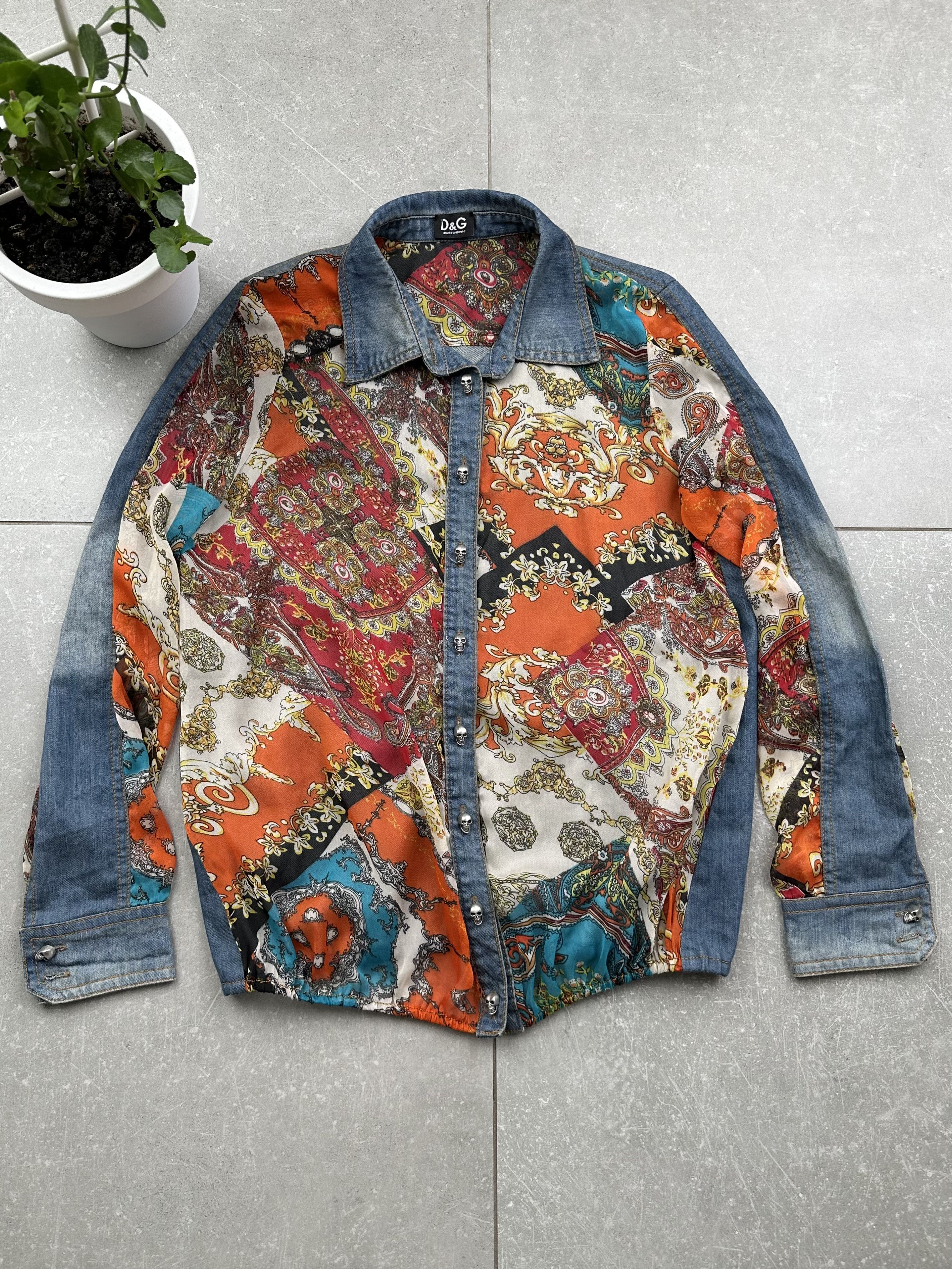Dolce & Gabbana Dolce&Gabbana Vintage Archive Blouse Skull Button | Grailed