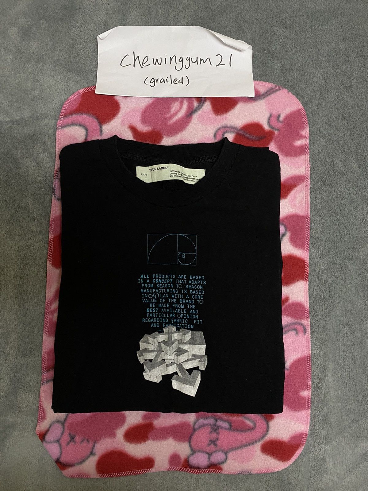 Off-White Off White Dripping Arrow Golden Ratio Tee T-shirt | Grailed