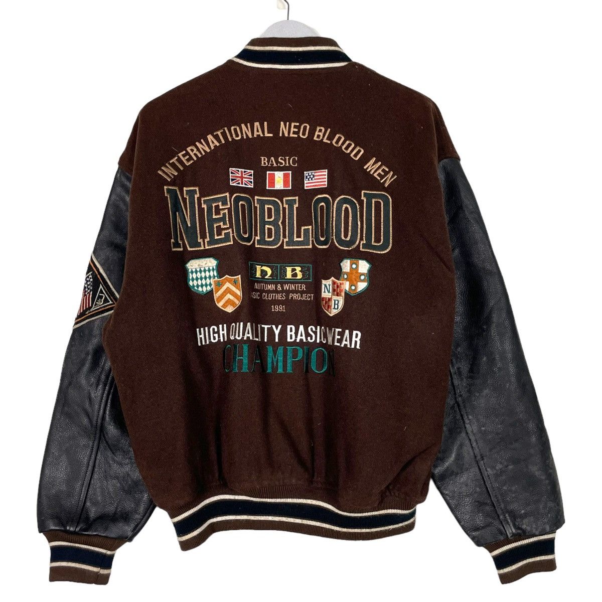 Other 💥90s NEO BLOOD JAPAN RIOT STREETFASHION VARSITY JACKET | Grailed