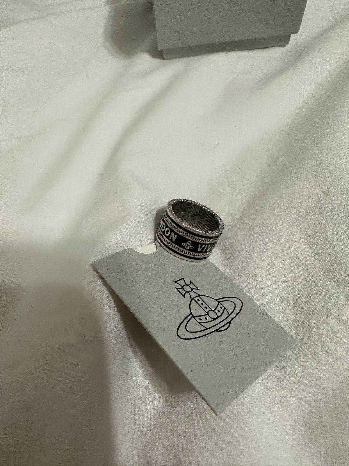 Vivienne Westwood Vivienne Westwood Conduit Street Ring Size 7 Black ...