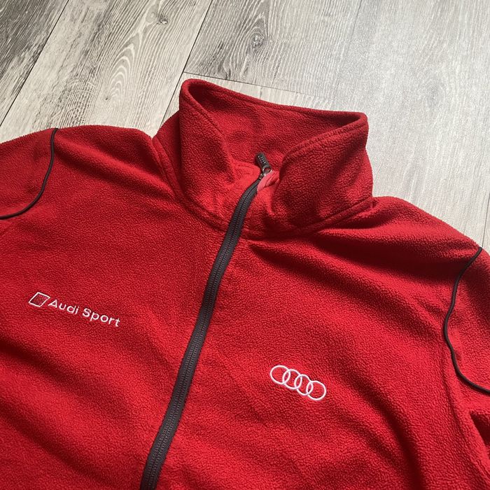 NASCAR Vintage Audi 90's Fleece Jacket Sweatshirt Rare Racing | Grailed