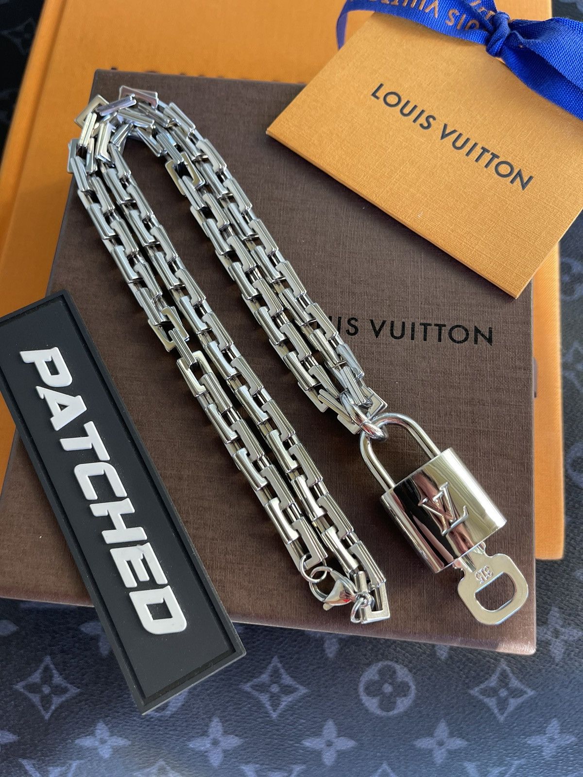 Louis Vuitton Louis Vuitton Lock Custom Necklace | Grailed