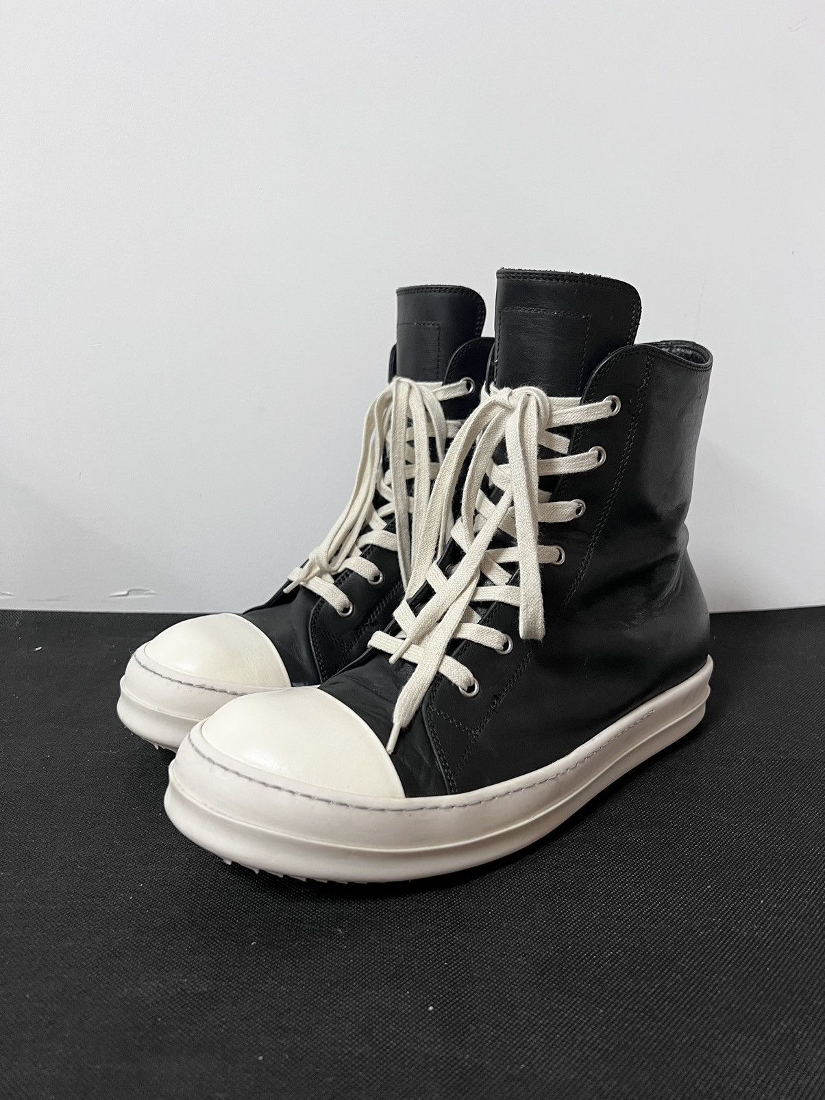 Rick Owens Rick owens mainline ramones high top sneakers | Grailed