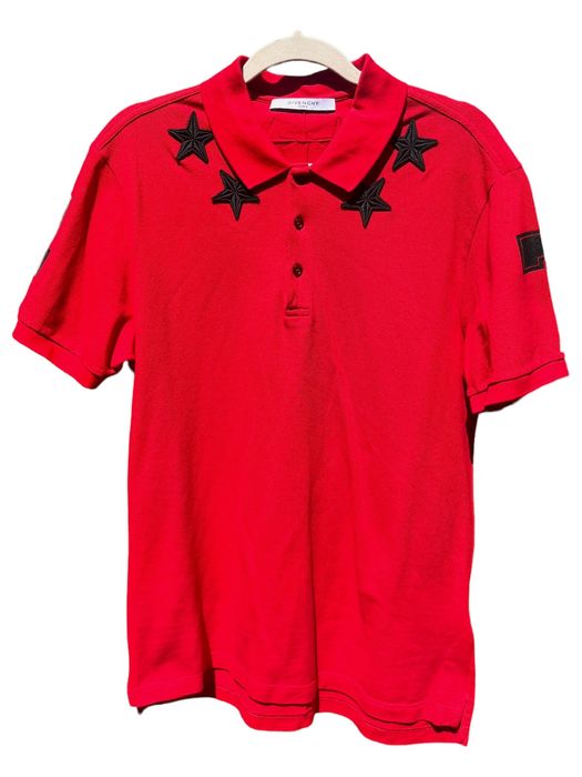 Givenchy #47 Embroidered Star Polo Shirt | Grailed