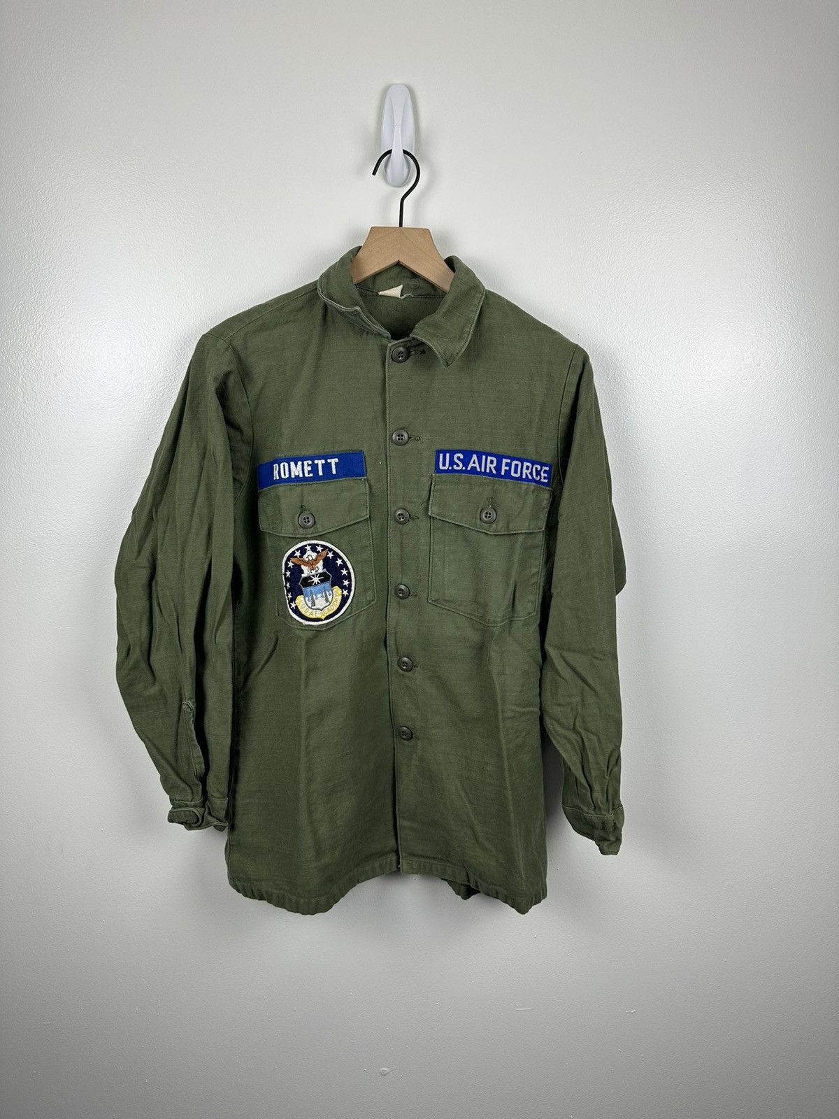 Vintage Vintage US Military OD Green Uniform Shirt Size Medium | Grailed