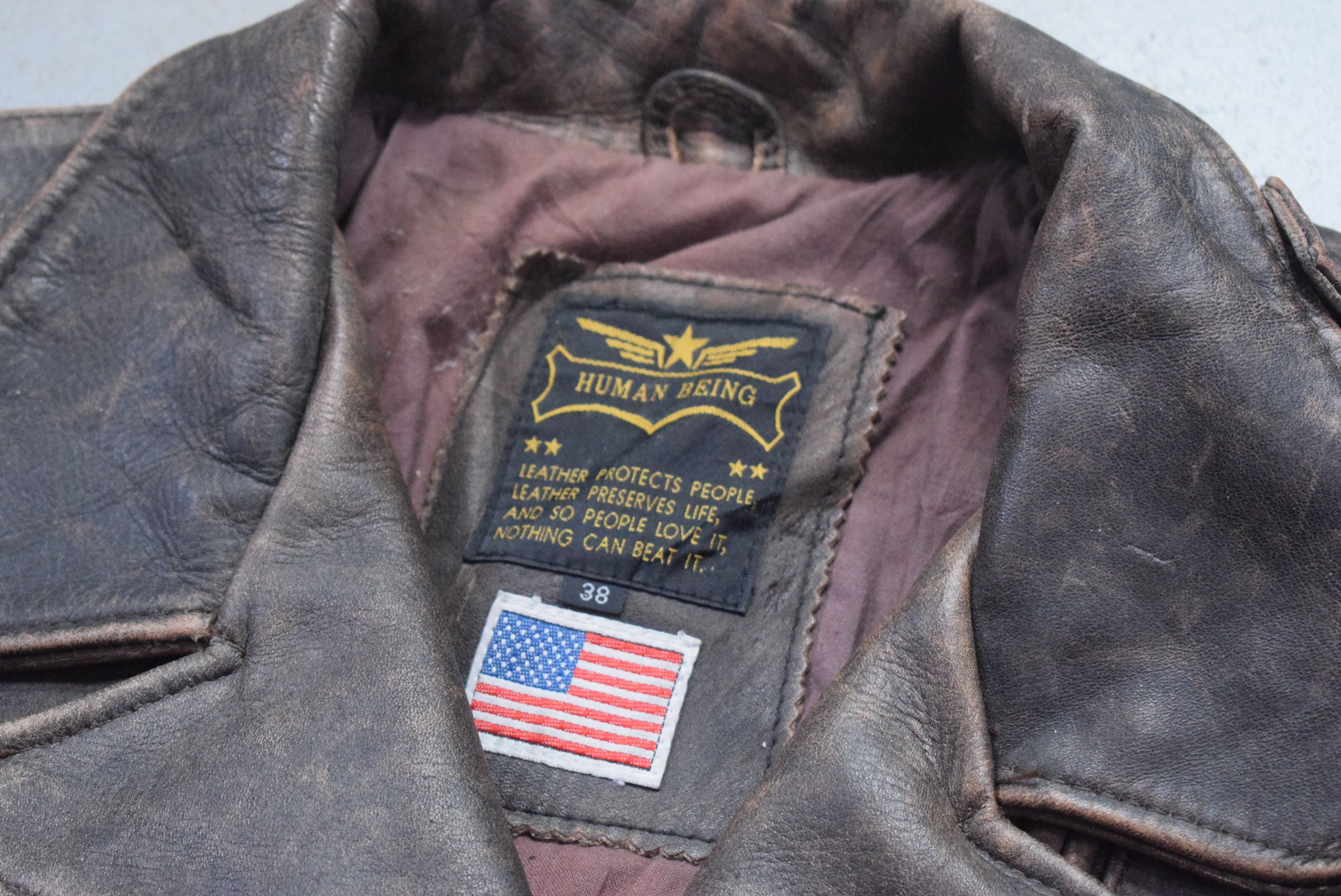 Horween Leather × Leather × Leather Jacket Vintage Human Being Leather ...