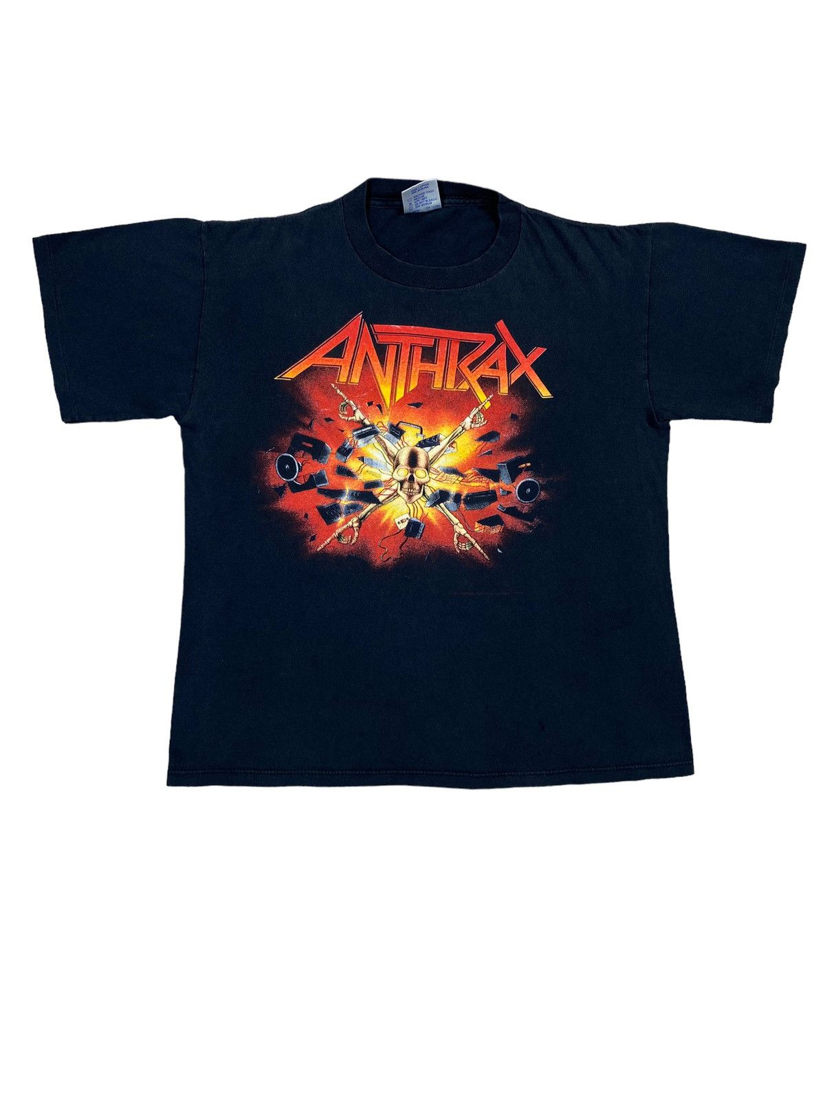 Vintage Vintage 90s Anthrax Killer B Tour Skulls tshirt opium | Grailed