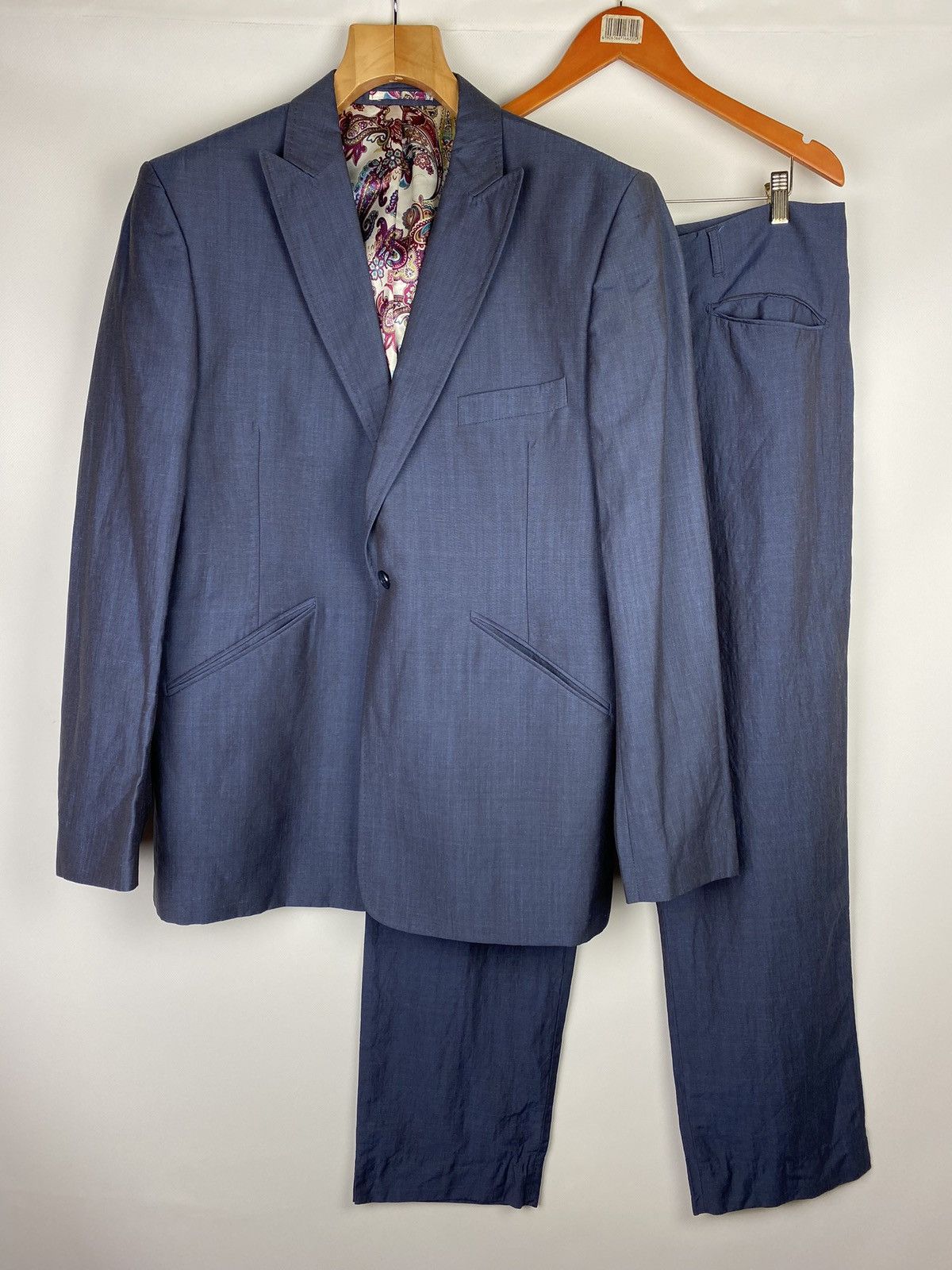 William Hunt William Hunt men’s Wool / Linen 2 piece suit blazer pants ...