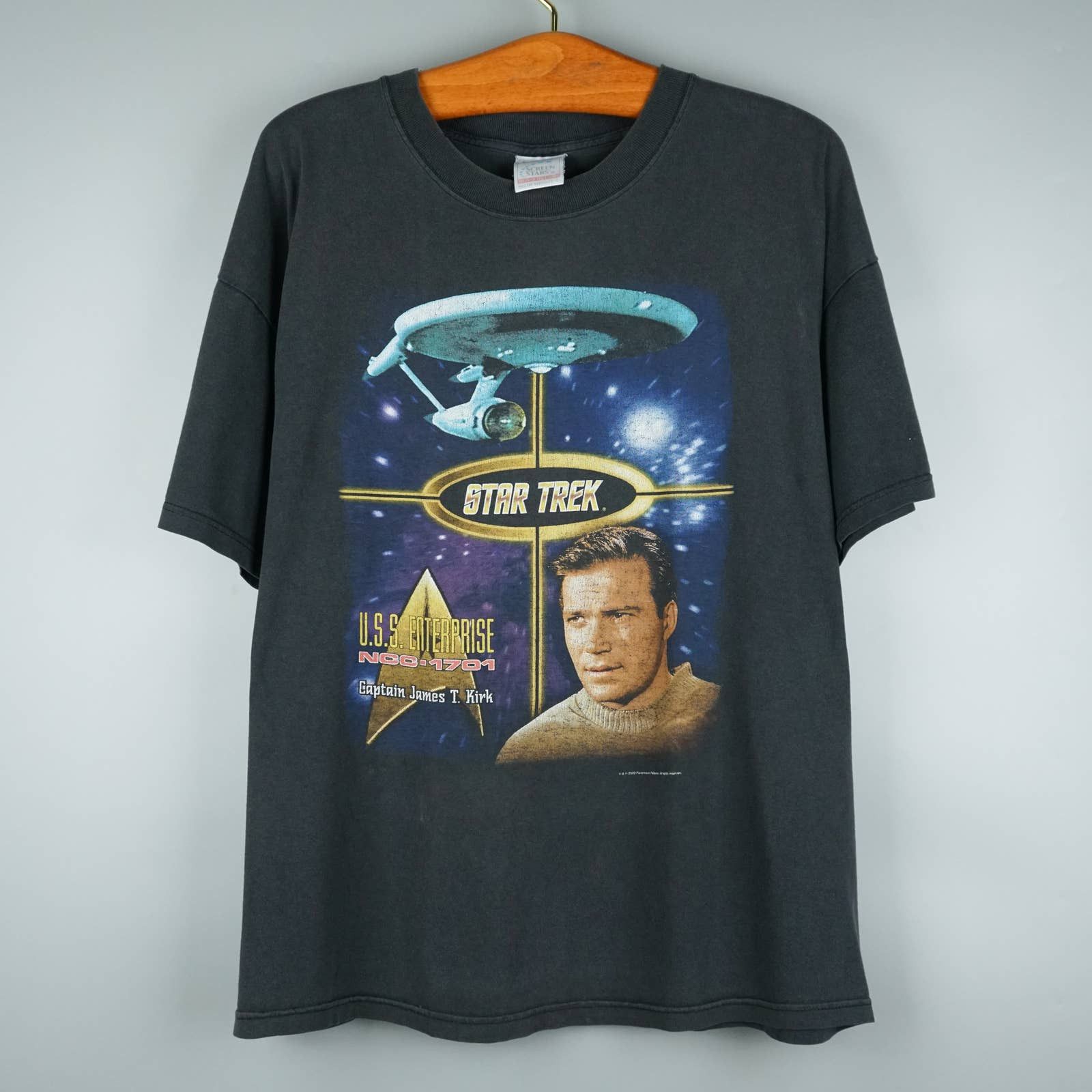Movie × Sci-Fi Fantasy × Vintage 2000 Star Trek t-shirt Captain Kirk ...