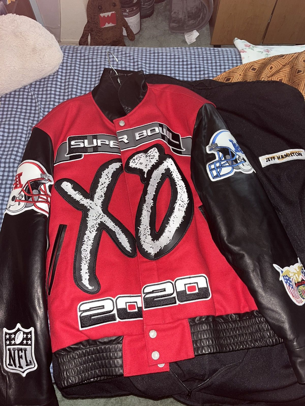 Jeff Hamilton × The Weeknd The Weeknd 2020 TampaBay Leather Jacket by ...