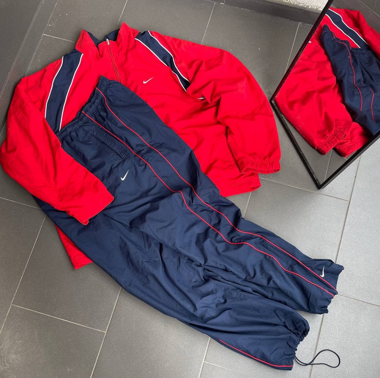Nike 00s Nike Vintage Nylon Track Suit Pants + Jacket | Grailed