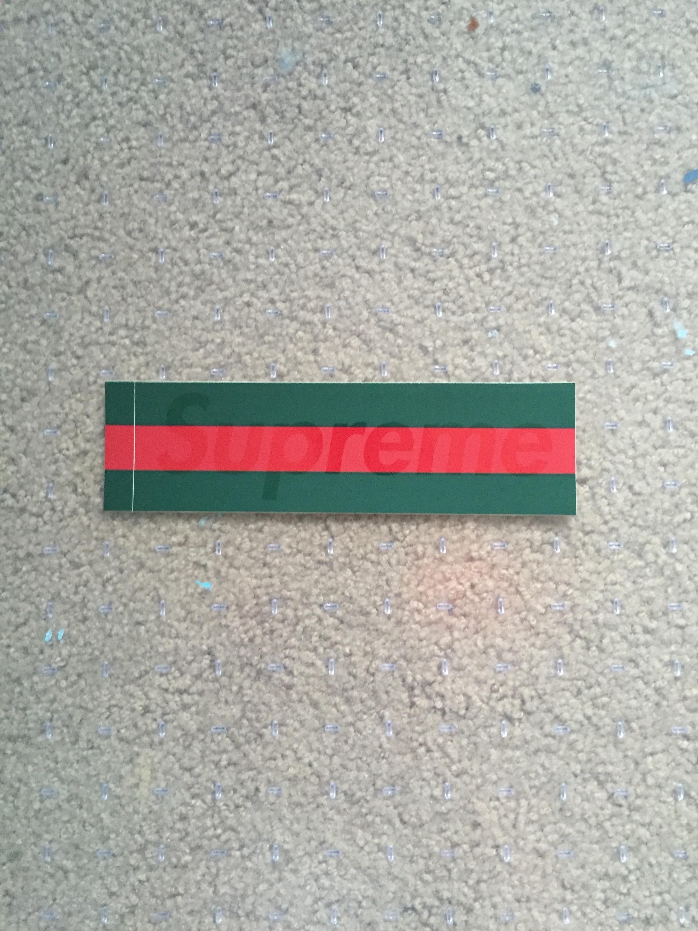 Supreme Authentic Supreme Gucci Sticker | Grailed