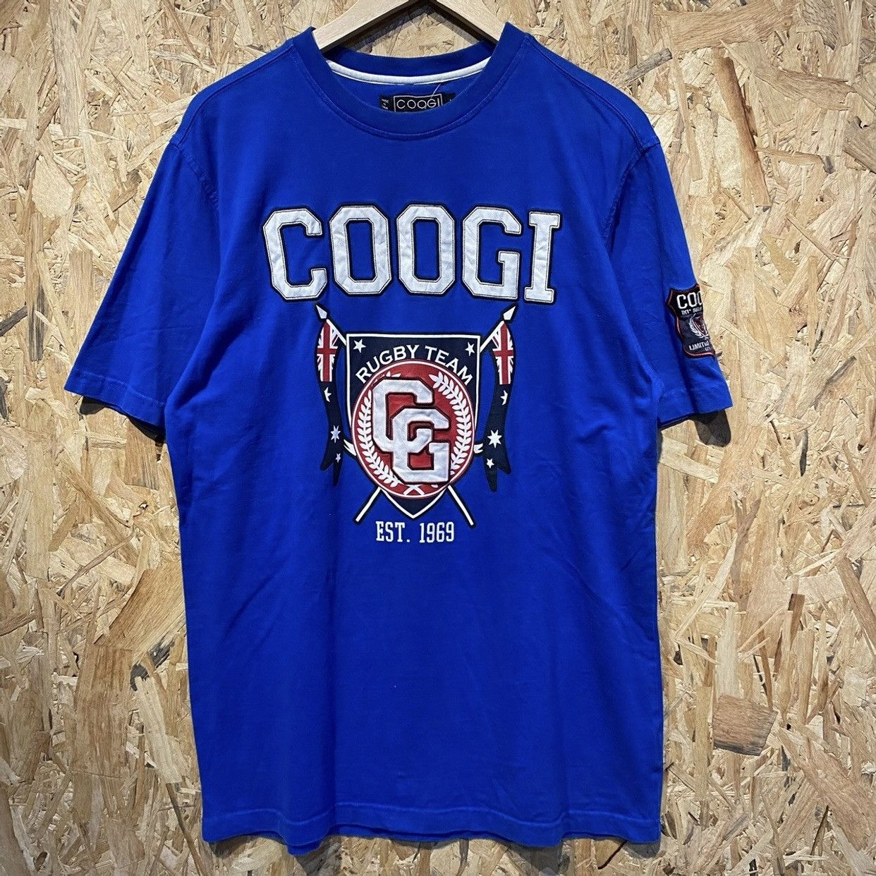 Coogi Coogi Rugby Team Nice Design Embroidered Tee | Grailed
