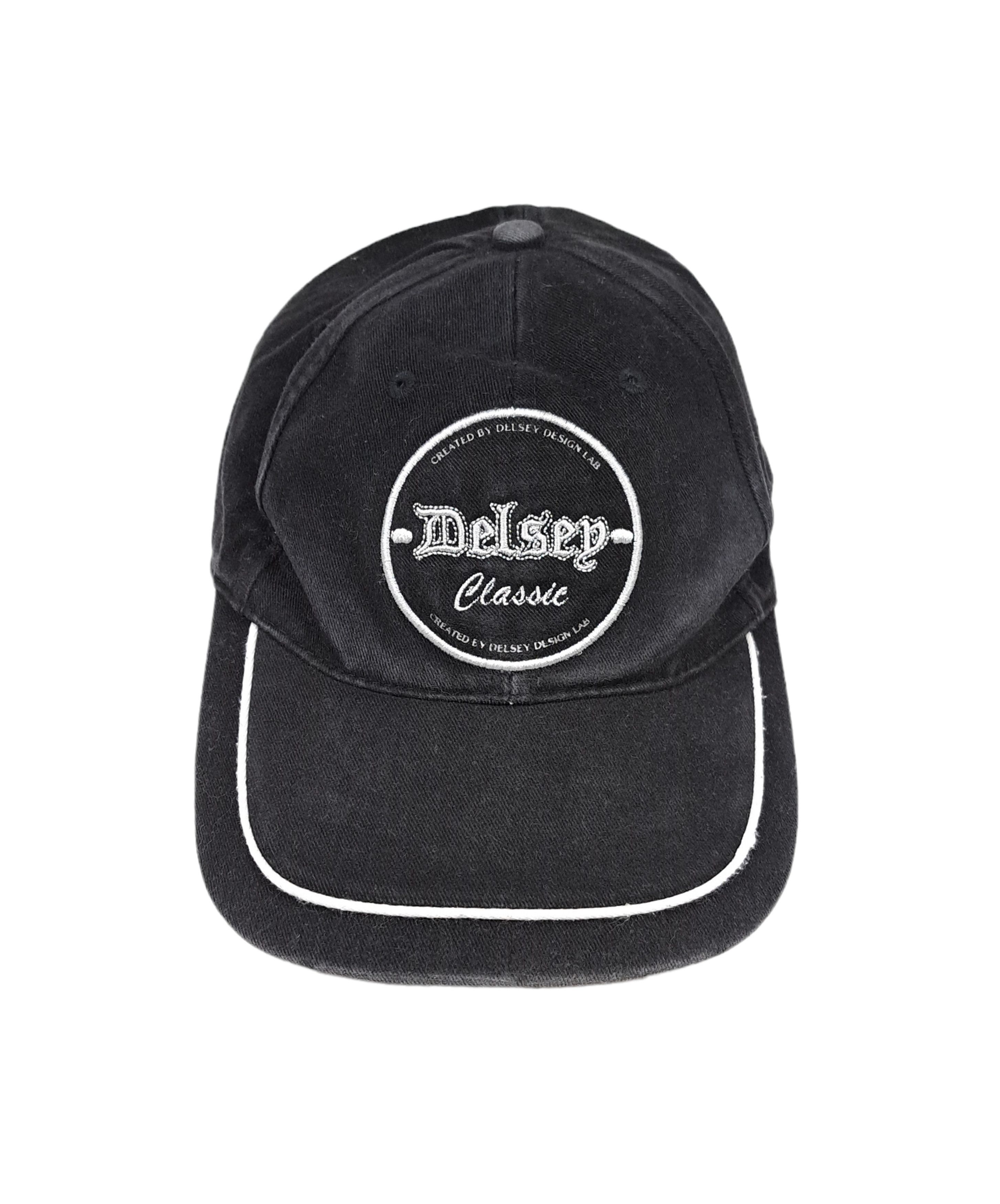 Streetwear × Vintage 90's Vintage Delsey Classic Black Cap Hat Y2K | Grailed