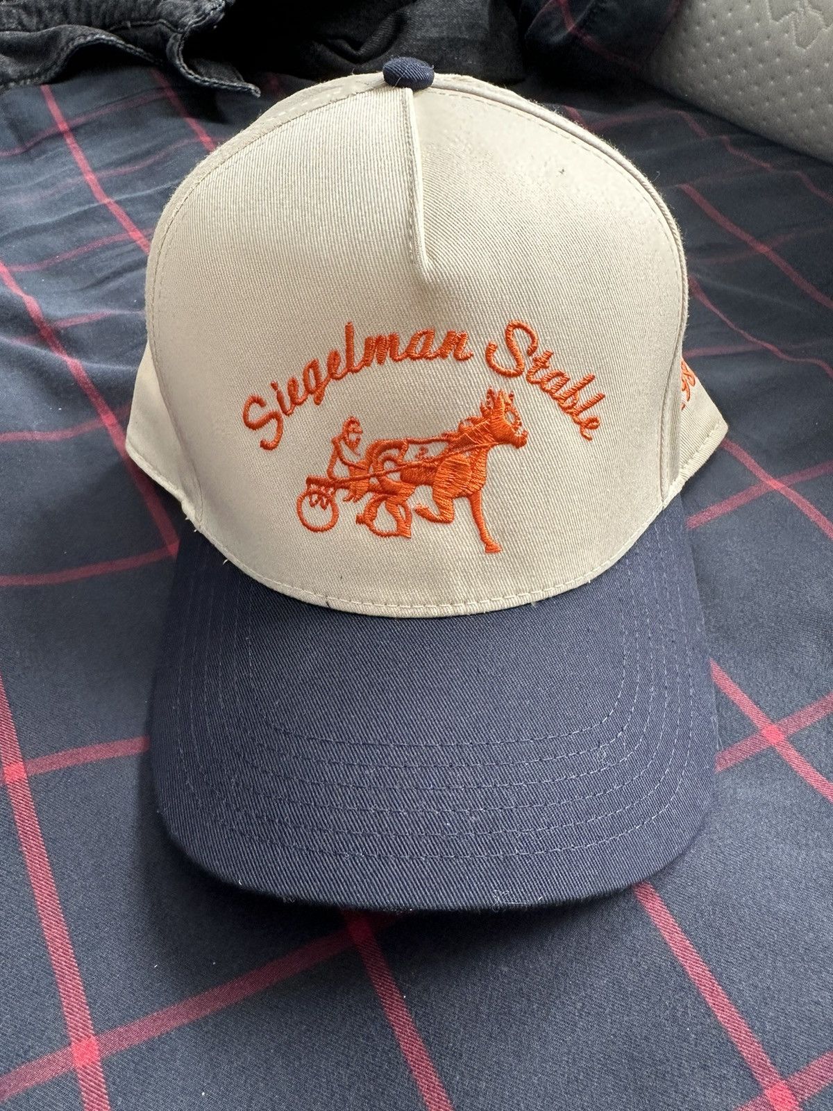 Siegelman Stable Siegelman Stable Orange Navy Hat | Grailed