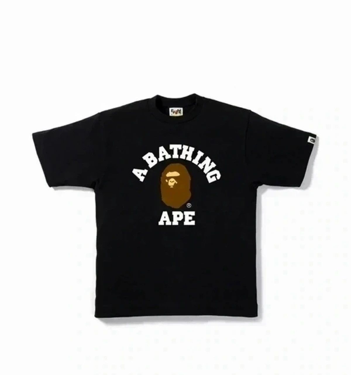 Bape CLASSIC Bape College Tee Black | Grailed