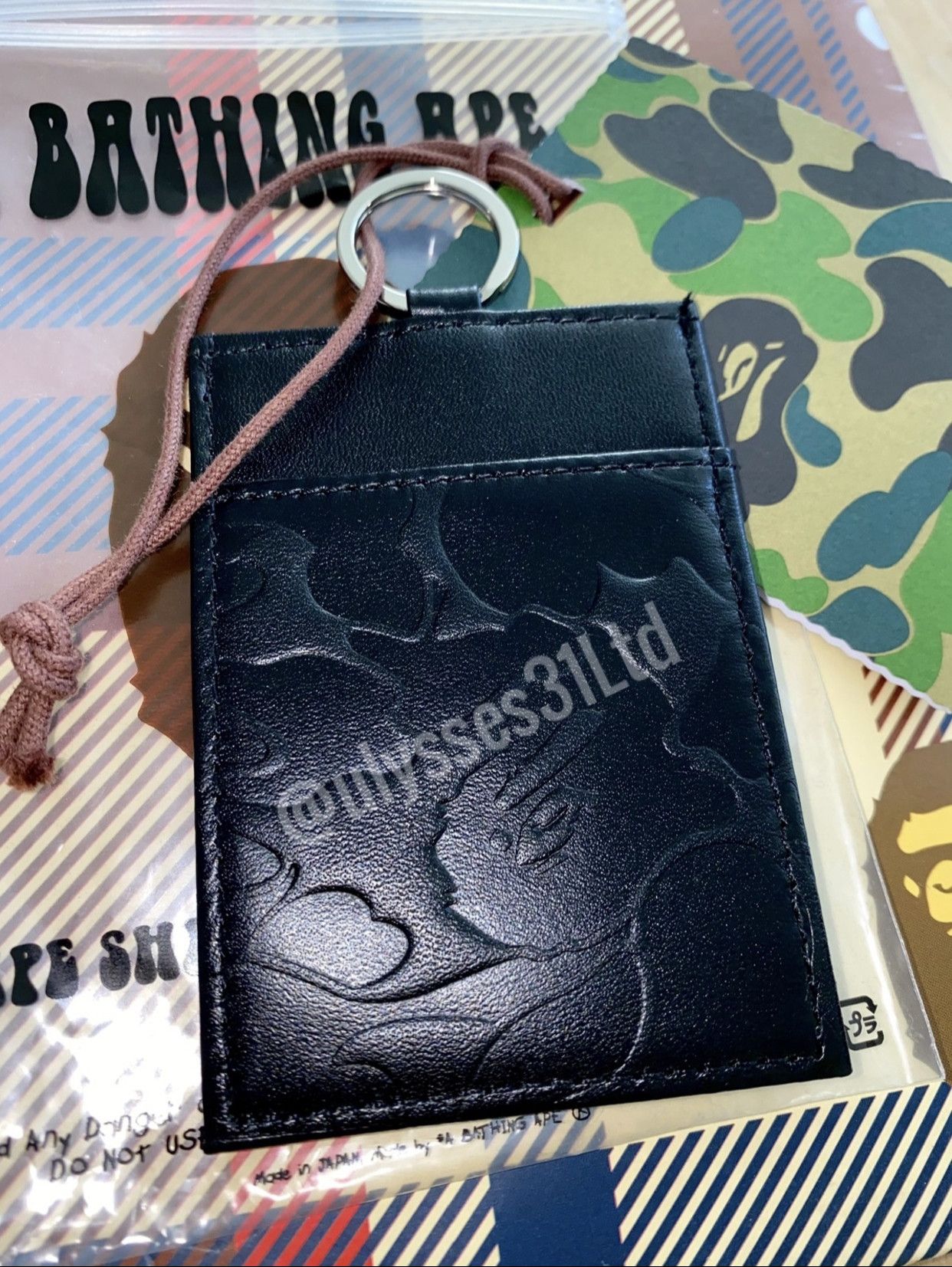 Bape Bape Leather Camo ID & Card Holder | Grailed