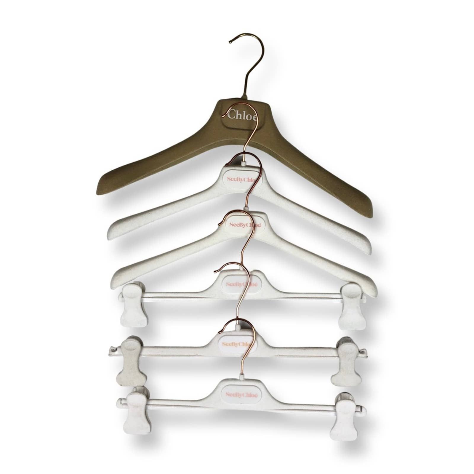 Chloe × Luxury × Streetwear Chloe Logo Velour Hangers | Grailed