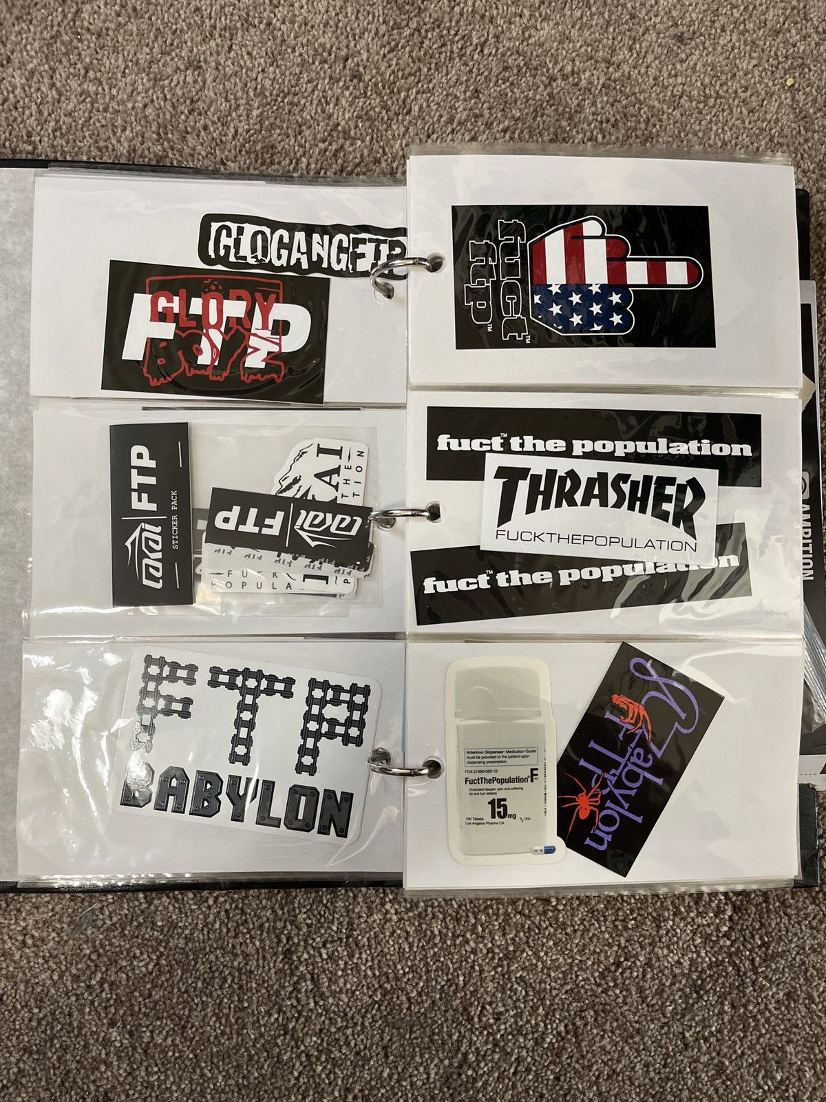 Babylon × Fuck The Population × Glo Gang FTP Sticker Collection | Grailed