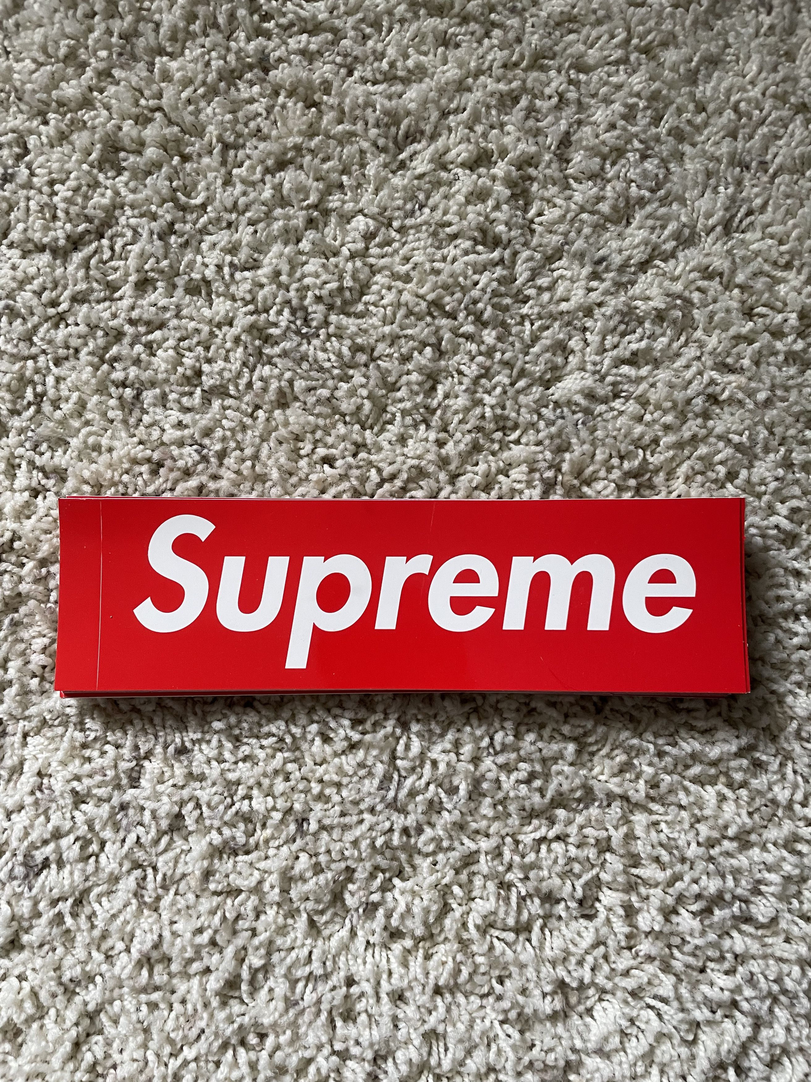 Supreme 15 Red Box Logo Stickers | Grailed