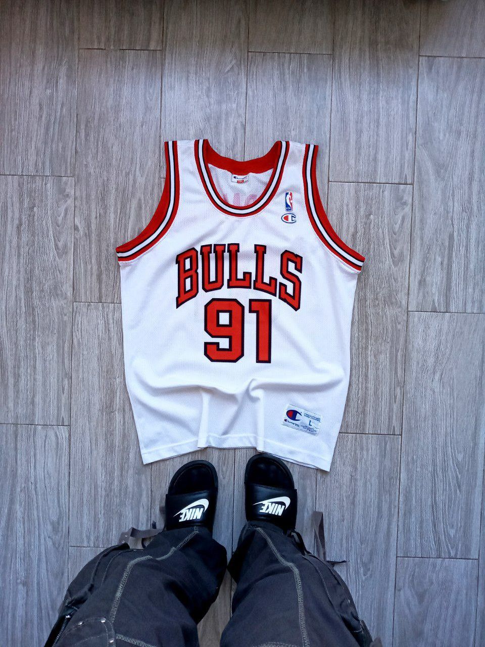 Vintage Champion Nba Chicago Bulls 91 Dennis Rodman vintage jersey ...