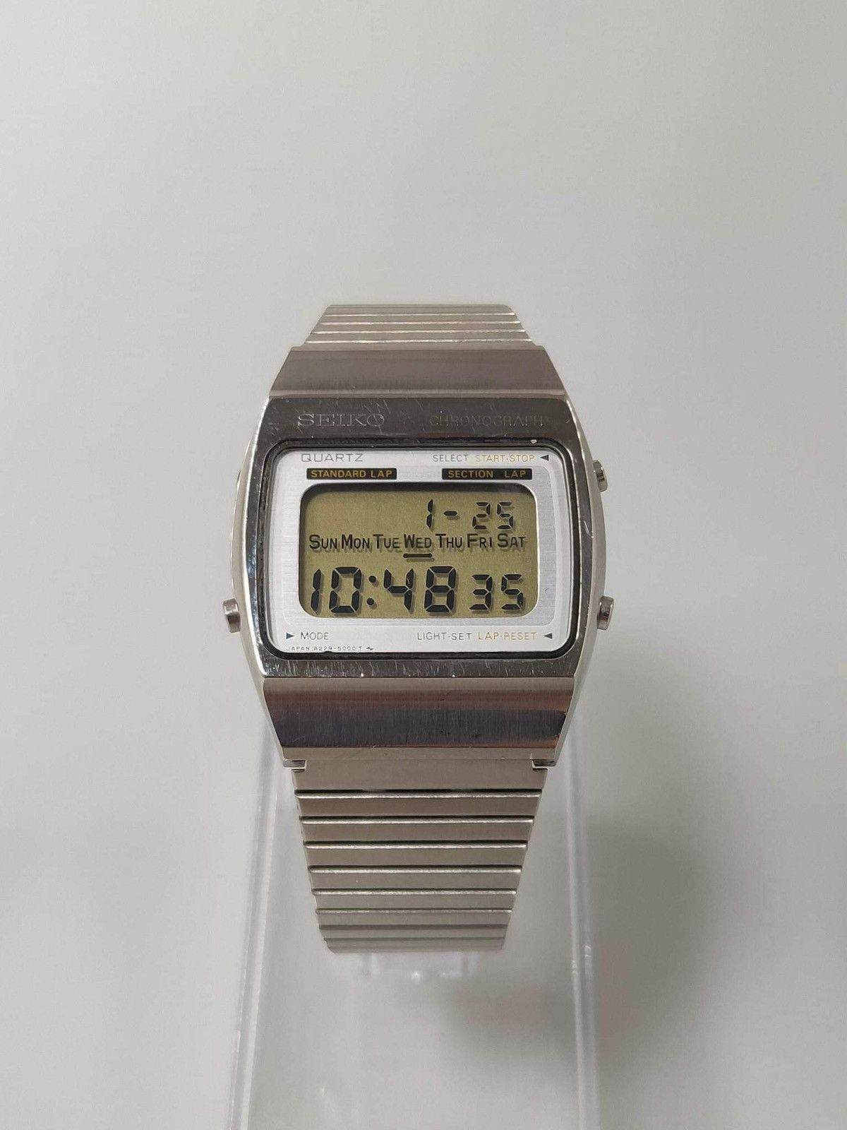 Seiko × Vintage RARE VINTAGE SEIKO A229-5000 JAPAN DIGITAL MEN’S WATCH ...
