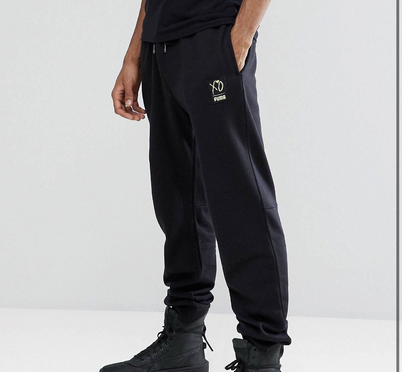 Puma $158 Puma X XO The Weeknd Black Fleece Jogger Sweatpants | Grailed