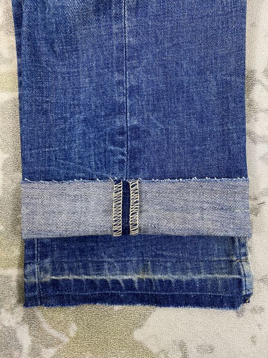 Vintage Distressed Blue Back Number Jeans 33x29 Denim- JN3621 | Grailed