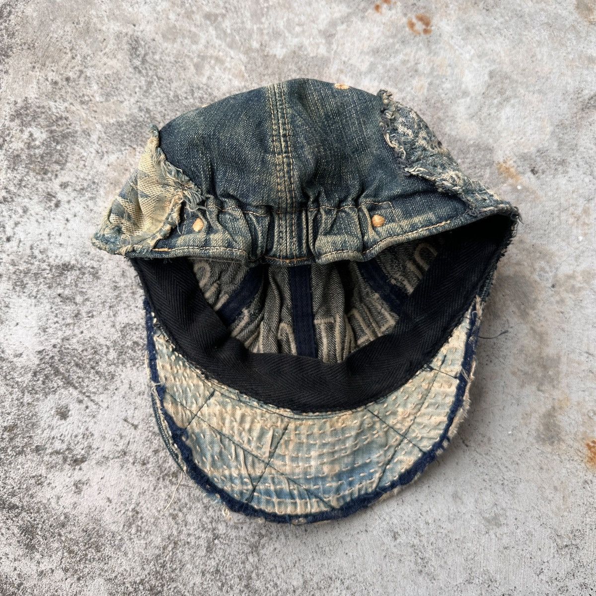 Kapital Kapital Conductor Old Man and the sea crash cap hat Boro | Grailed