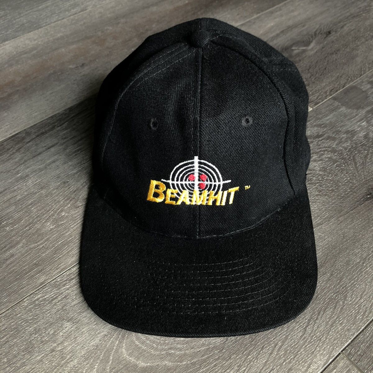 Vintage Vintage 1990s Beam Hit Guns Ammo Target Logo Snapback Hat | Grailed