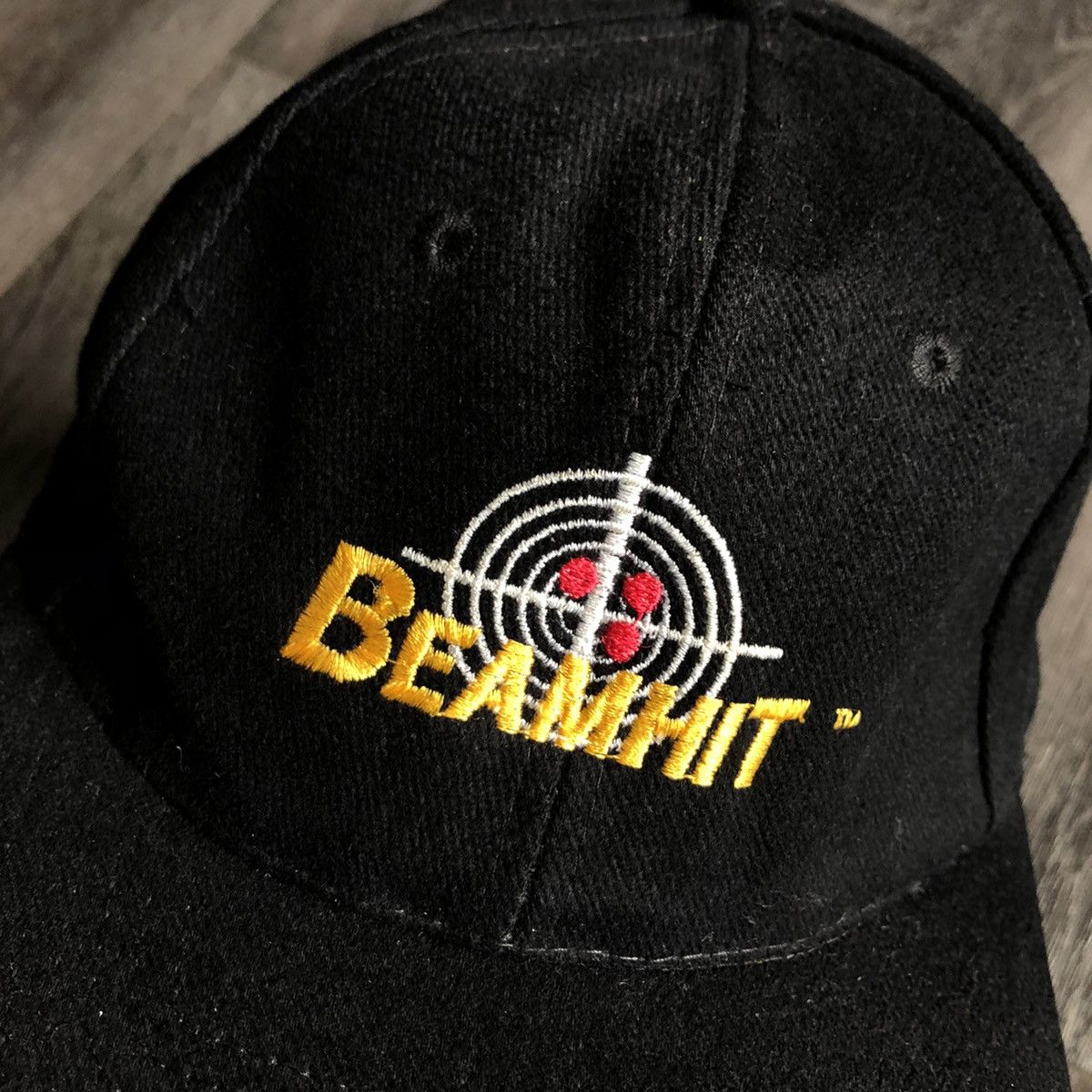Vintage Vintage 1990s Beam Hit Guns Ammo Target Logo Snapback Hat | Grailed