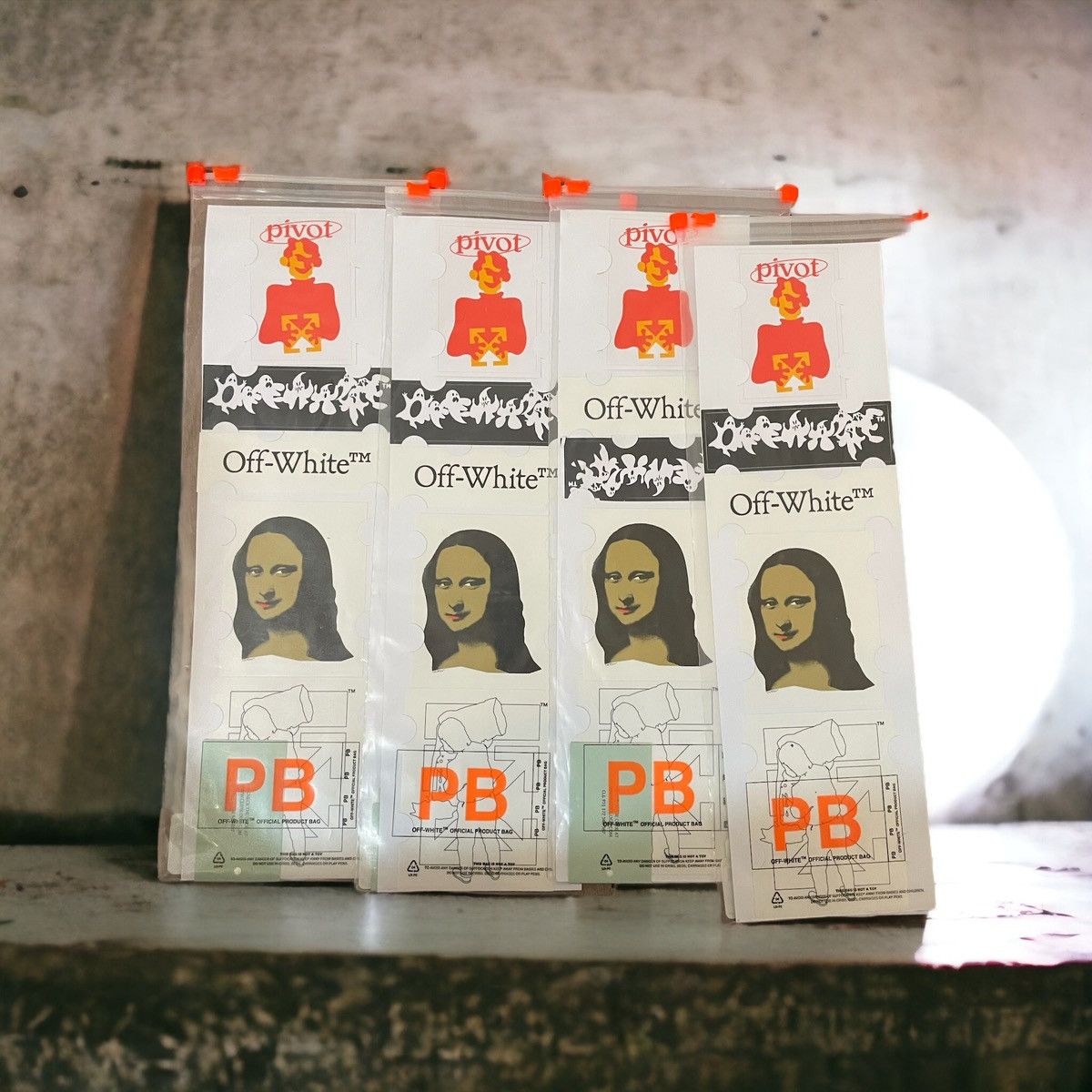 Off-White Off-White Mona Lisa Skate Sticker Set | Grailed