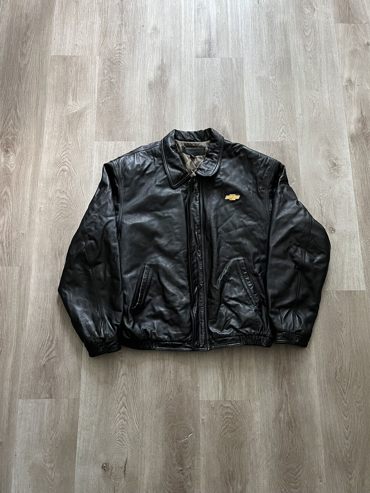 Vintage Vintage Chevy Leather Jacket | Grailed