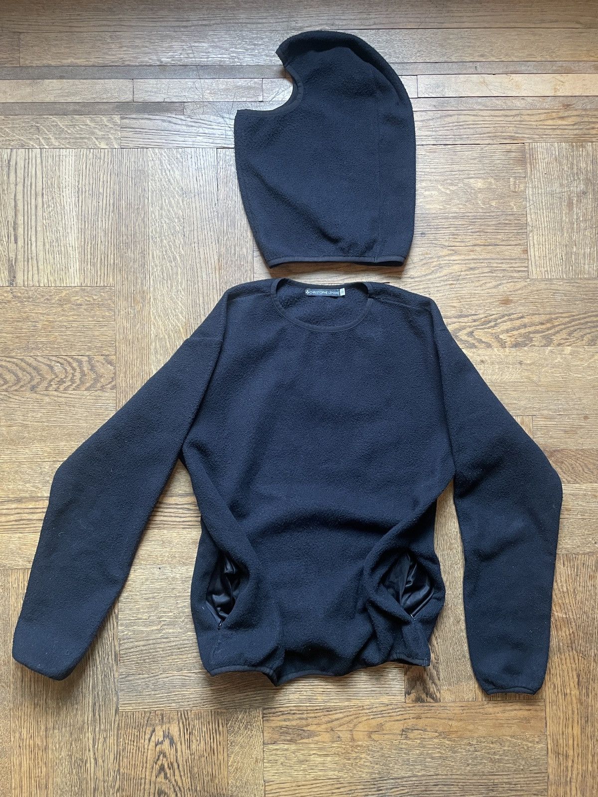 Lemaire 90s Fleece + Balaclava Set | Grailed