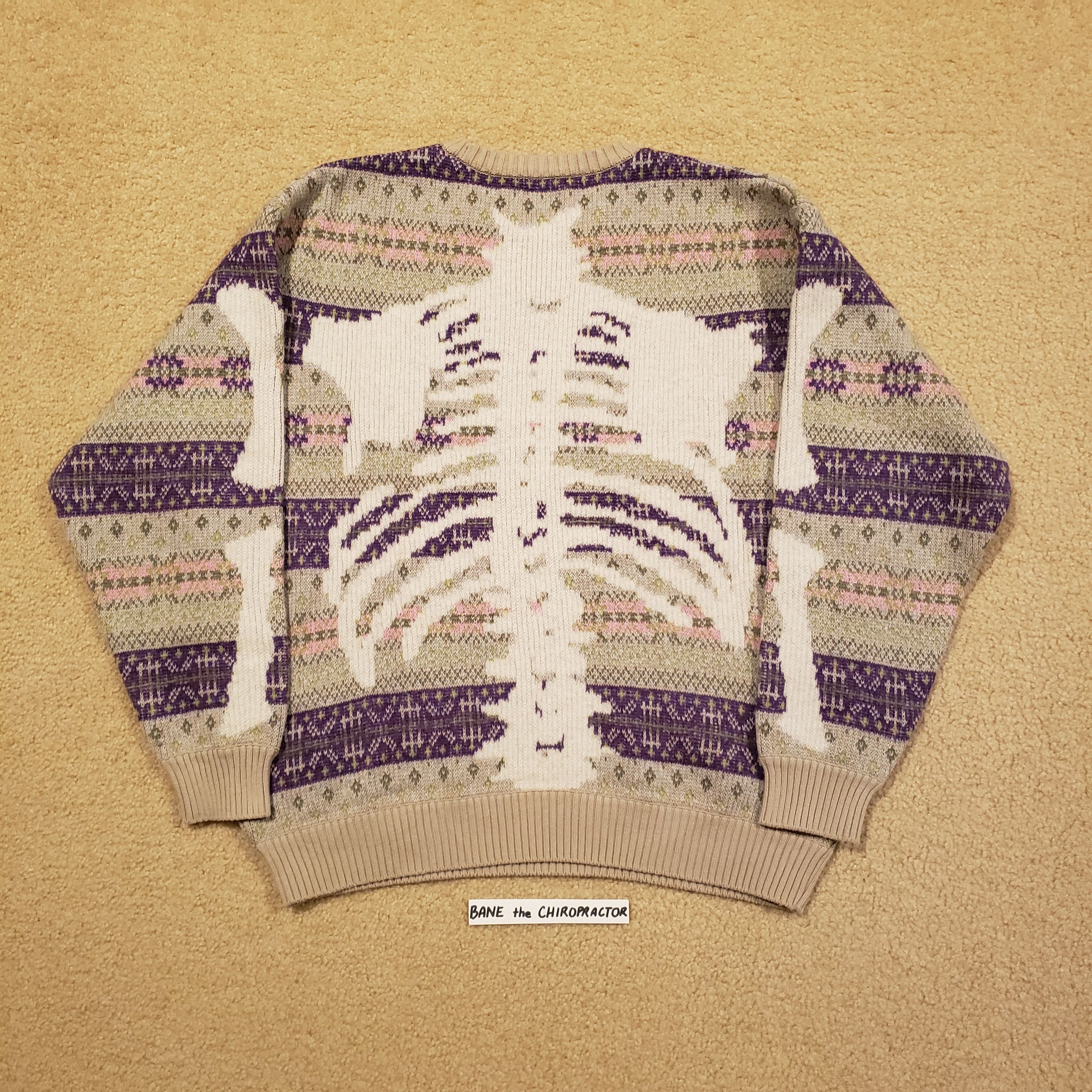 Kapital × Kapital Kountry 7G Fair Isle Bone Knit Crewneck Sweater ...