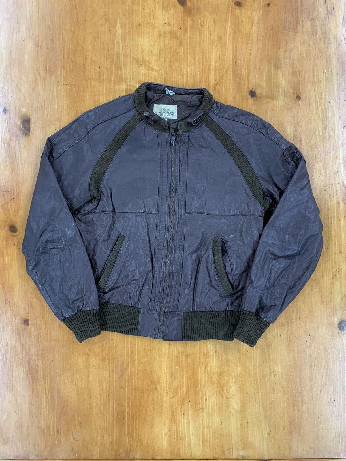 Vintage Vintage 1980s L’Avion Leather Bomber Jacket | Grailed