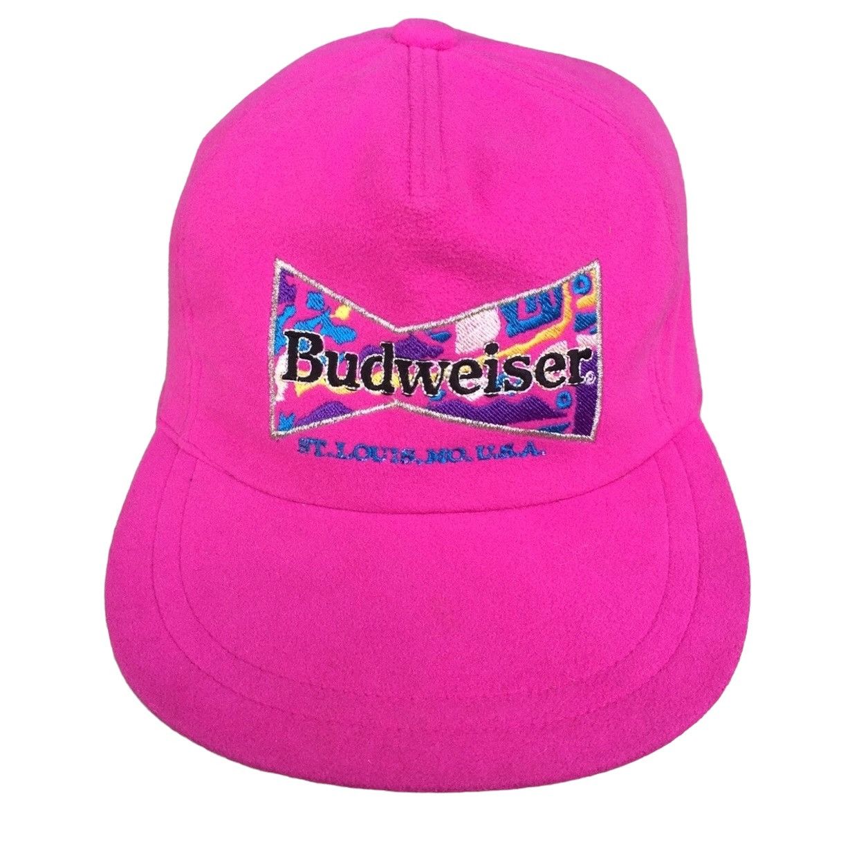 Vintage 1990s Budweiser Fleece Cap | Grailed