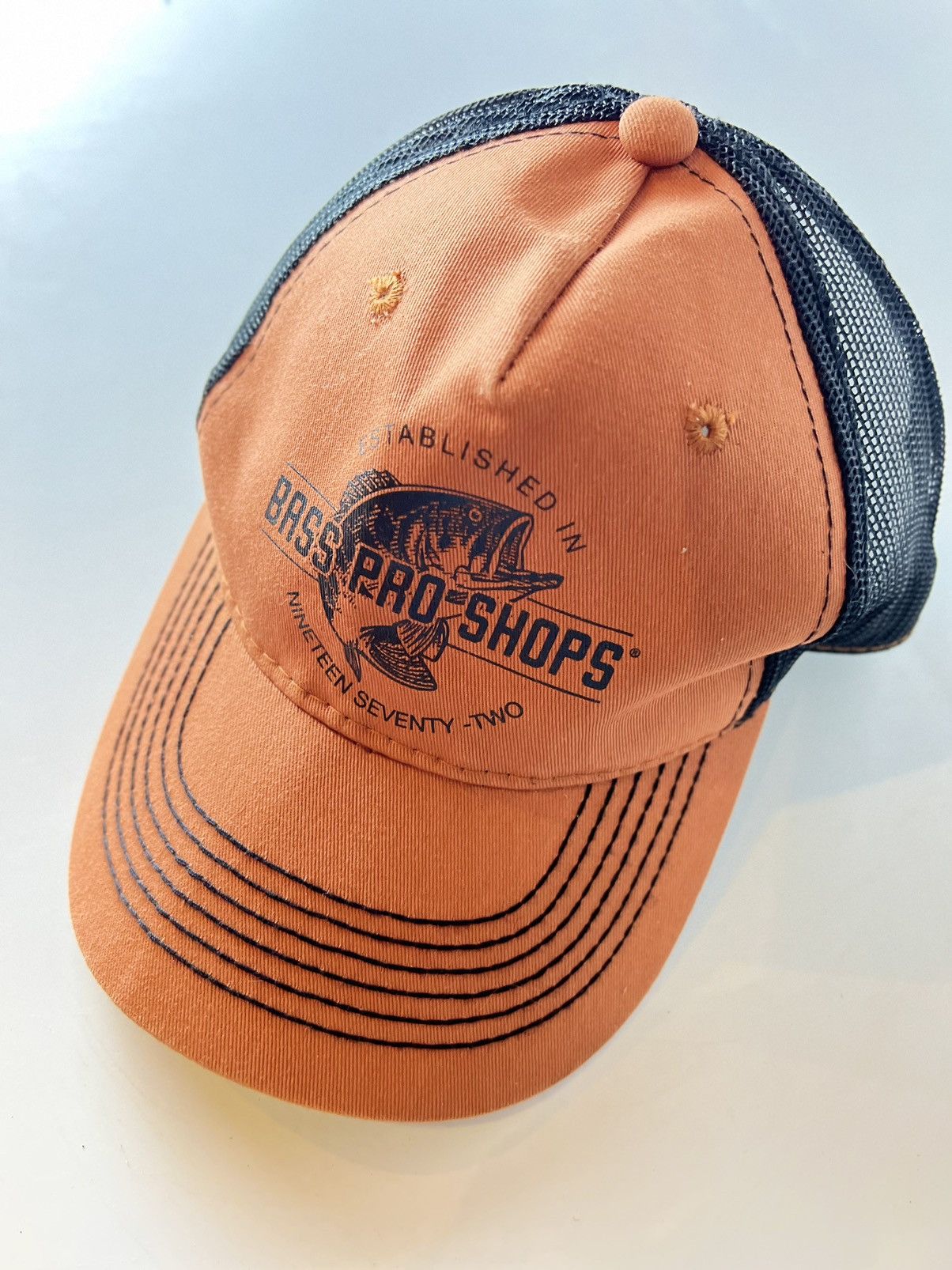 Bass Pro Shops × Streetwear Bass pro shops Orange brick Vintage Cap ...