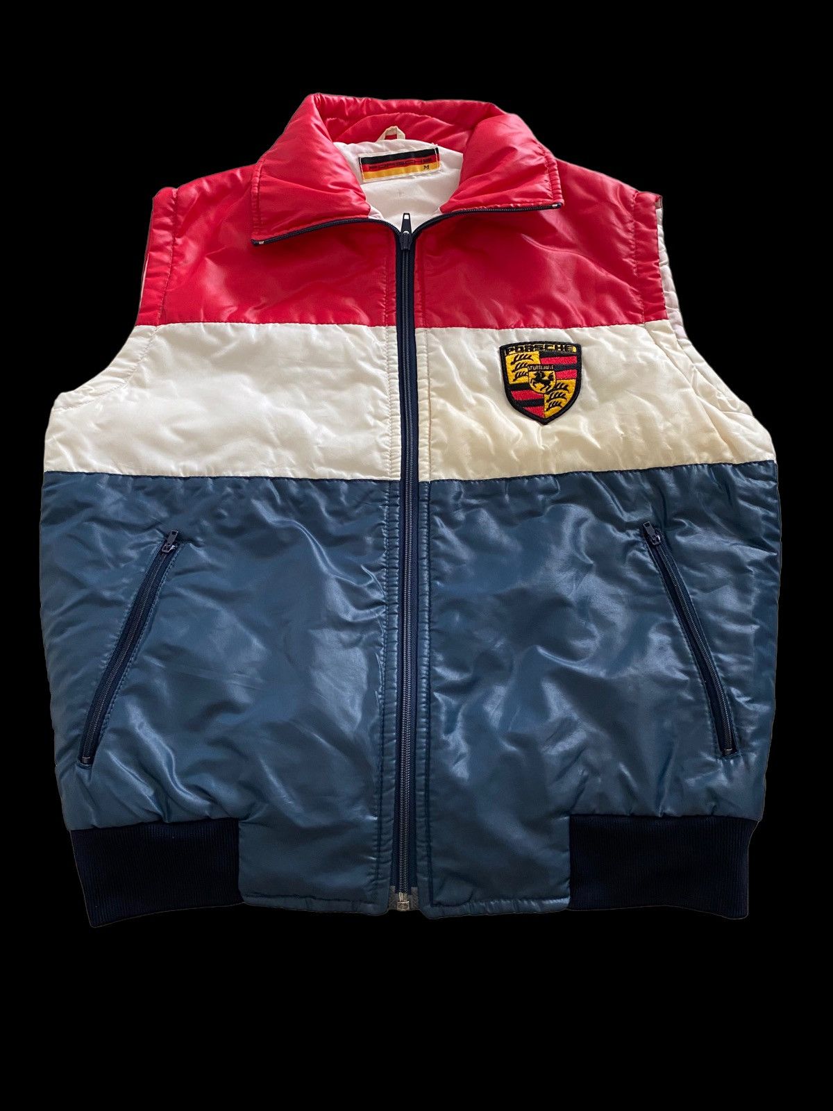 Porsche Design × Racing × Vintage PORSCHE Vest Racing Puffer design ...