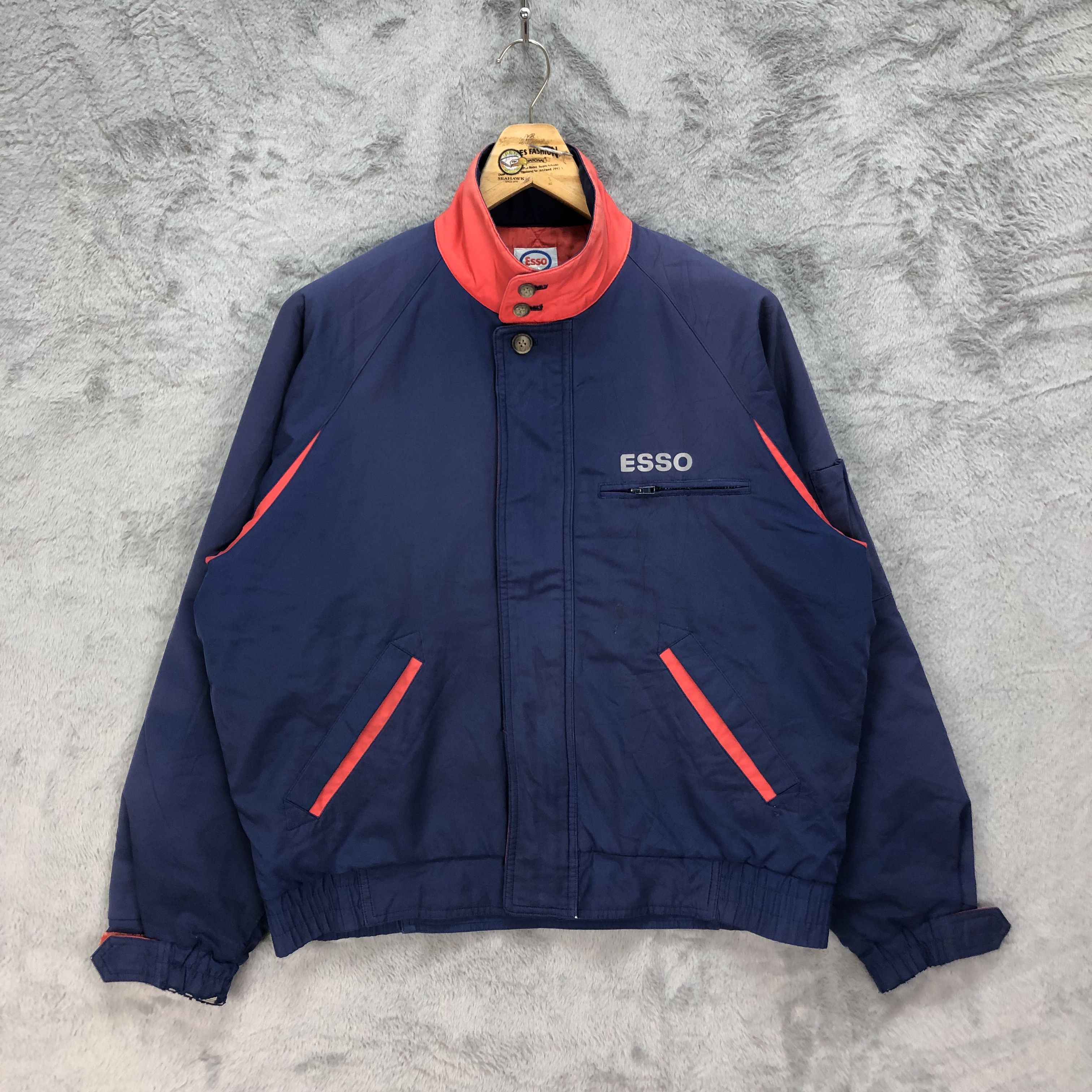 Vintage ESSO back Big Logo Uniform Jacket #4876-37 | Grailed