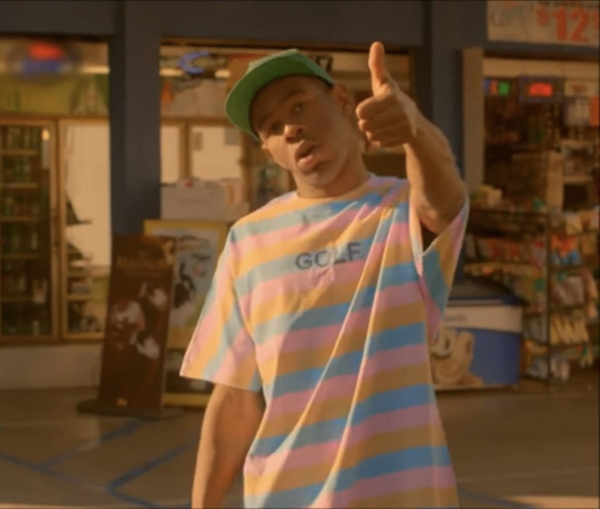Golf Wang × Odd Future × Tyler The Creator WOVEN STRiPED BiMMER TEE ...