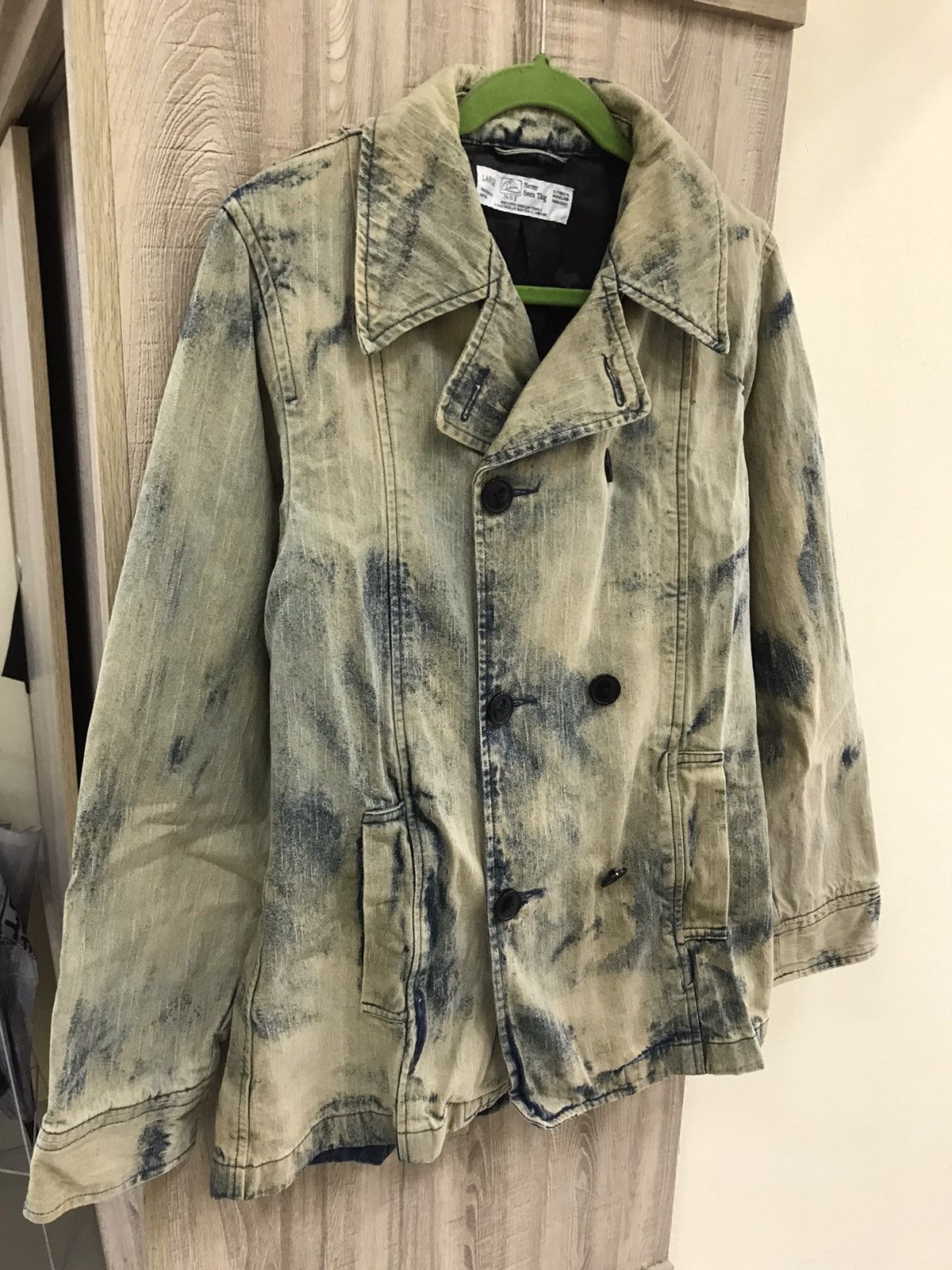 Rare NST Never Seen Things Distressed Denim Jacket | Grailed