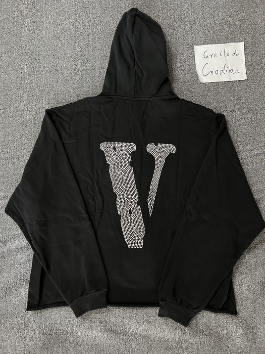 Vlone DS vlone friends Rhinestone hoodie | Grailed
