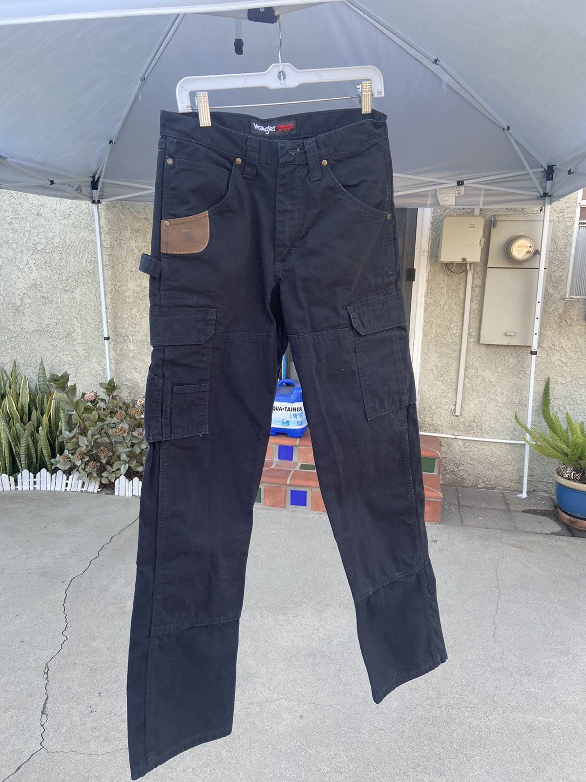 Wrangler Black Wrangler Work Wear Cargo Pants | Grailed
