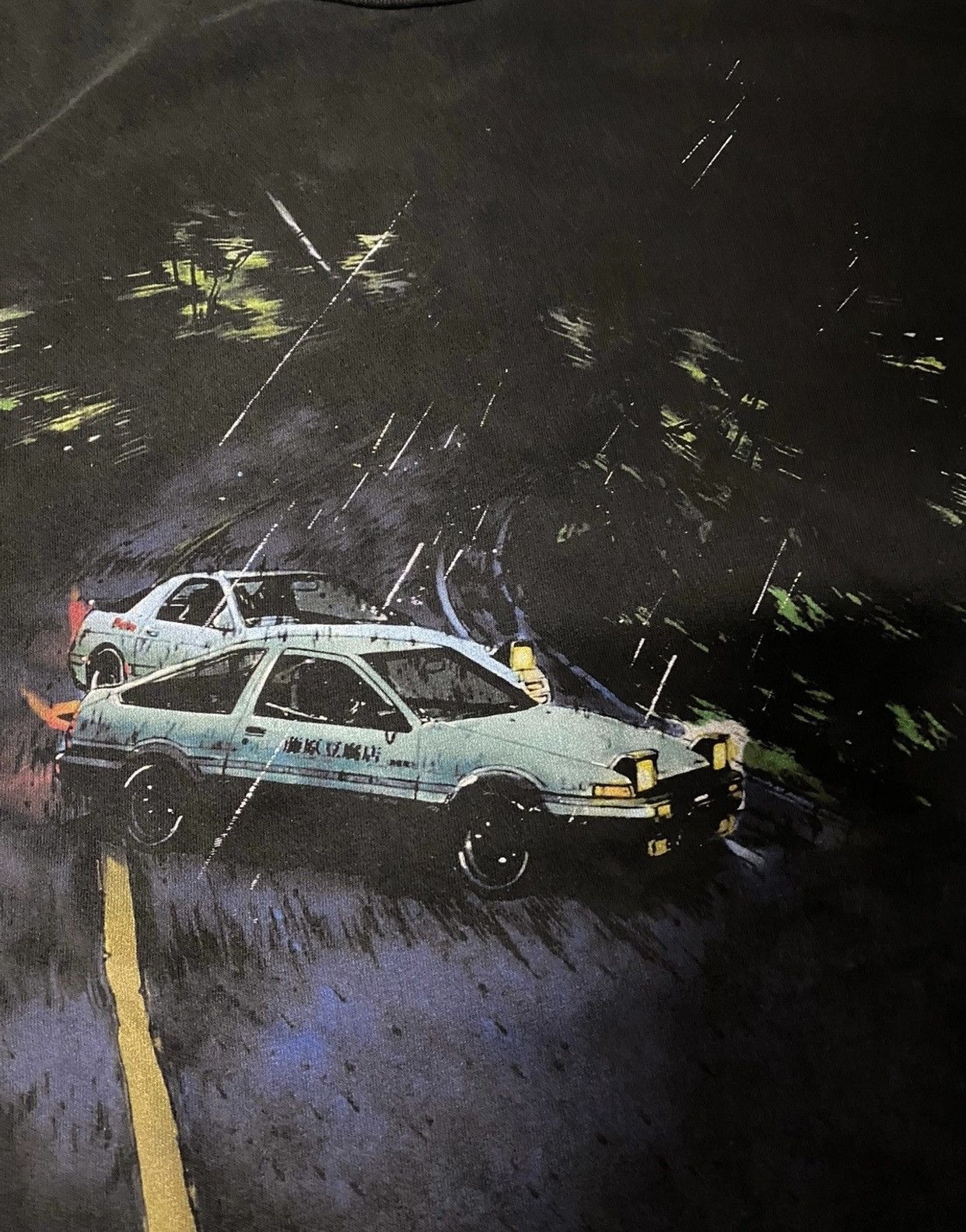 Streetwear Initial D Takumi AE86 anime L XL Bootleg Streetwear comics ...