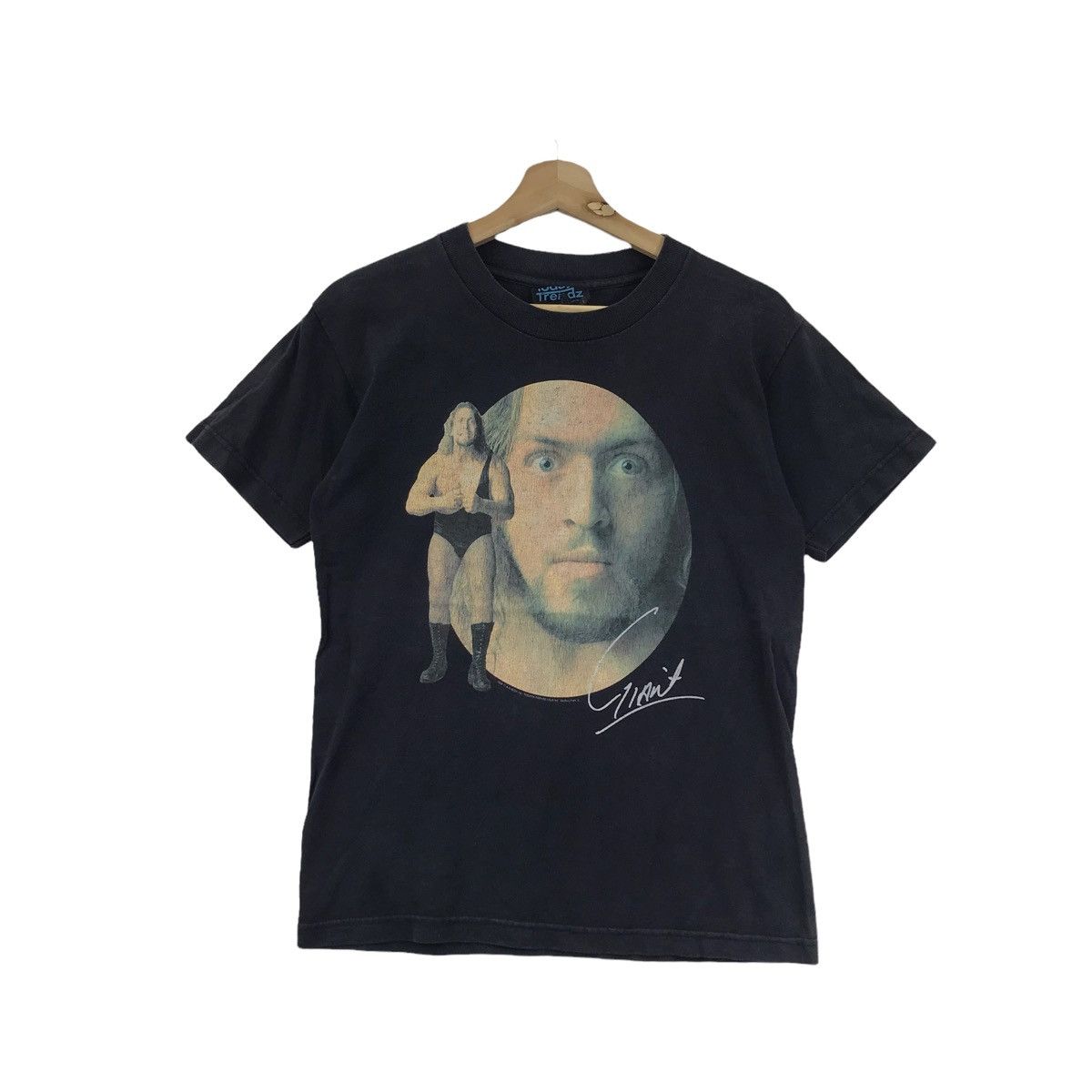 Vintage Vintage 90s GIANT BIG SHOW Wcw Wrestling Usa Black T shirt ...