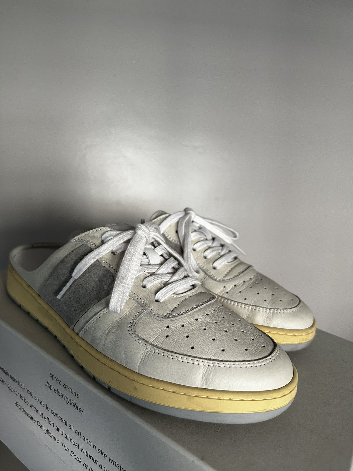 Collegium Collegium Pillar Mule - Platinum Suede | Grailed