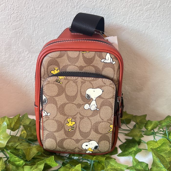 Coach Coach X Peanuts Track Pack 14 With Snoopy Woodstock Print | Grailed